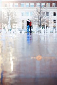 Sundance Square Fort Worth Couple | little e photography